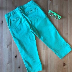 Zara | Matching Sets | Zara White Top And Green Capris Matching Set ...